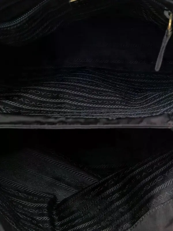 Prada Tessuto Metal Handle Bag