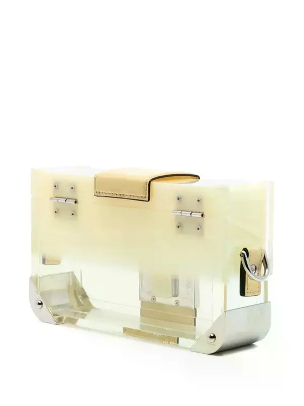 Fendi Mini Acrylic Vitello Trunk Baguette