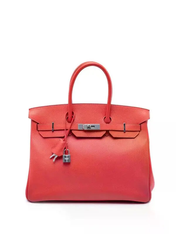 Hermès 35cm Epsom Birkin Retourne Handbag - Red