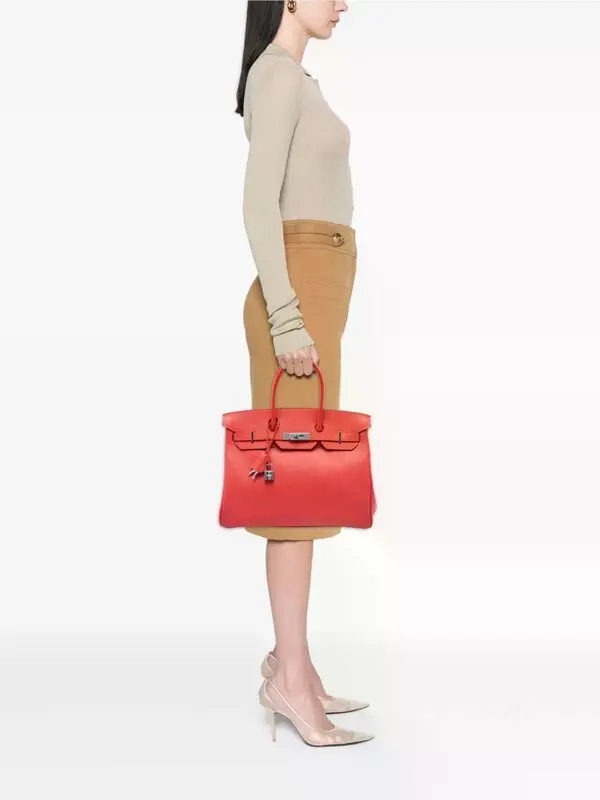 Hermès 35cm Epsom Birkin Retourne Handbag - Red