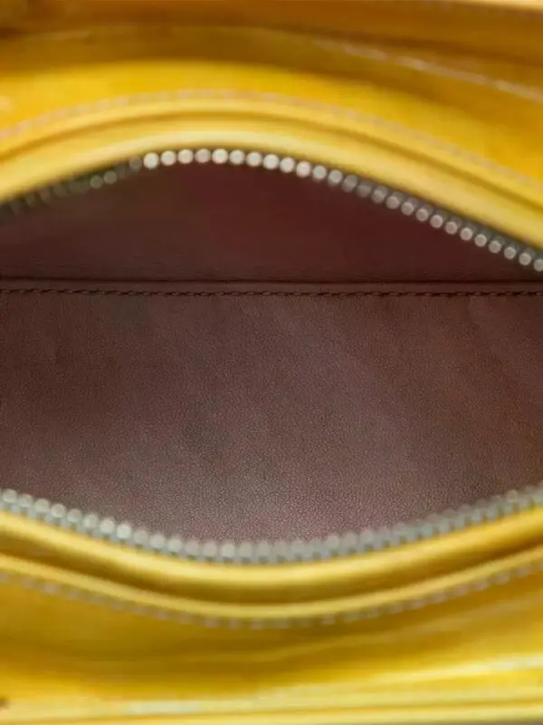 Dior Medium Patent Leather Lady Satchel - Yellow