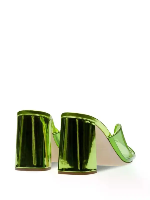 Miu Miu Transparent Leather Heeled Sandals