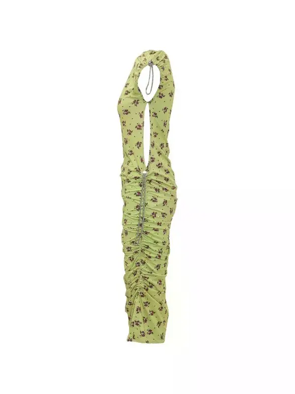 Coperni Floral Print Ruched Dress