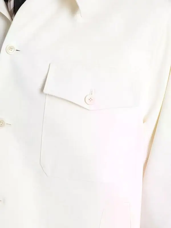 LARDINI Elasticated-hem Button-up Jacket