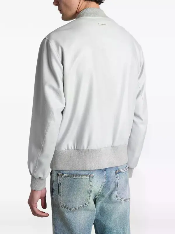 LARDINI Ribbed-trim Bomber Jacket