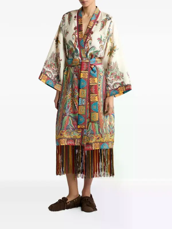 Etro Fringed Silk Jacket