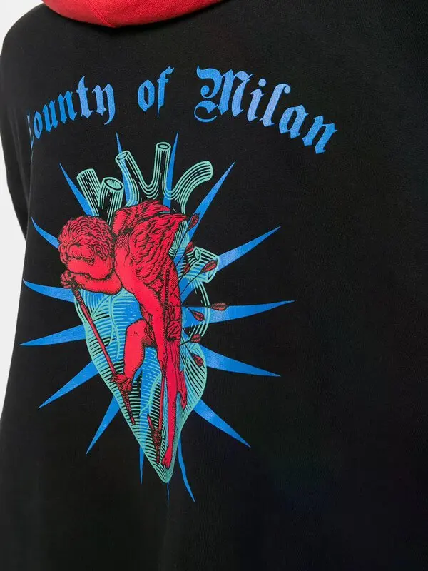 COUNTY OF MILAN Cupid Print Hoodie