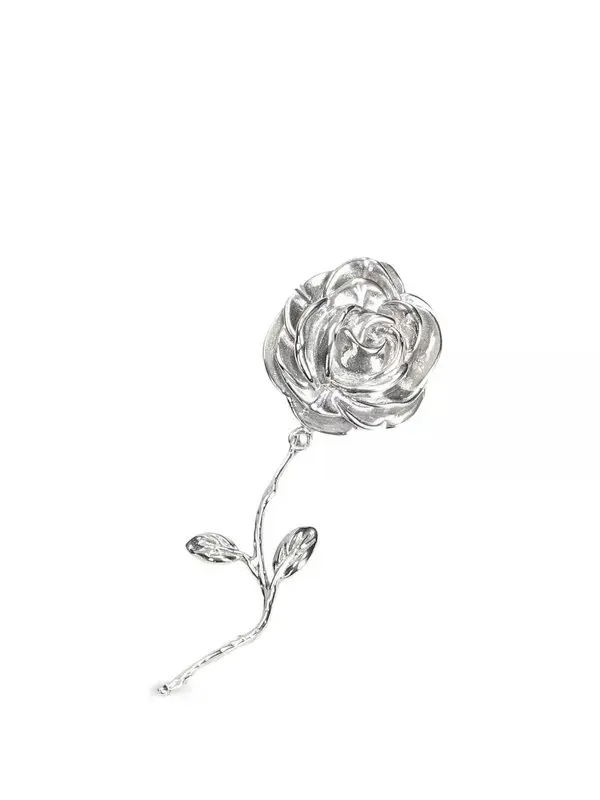 Magda Butrym Asymmetric Rose-pendant Earrings