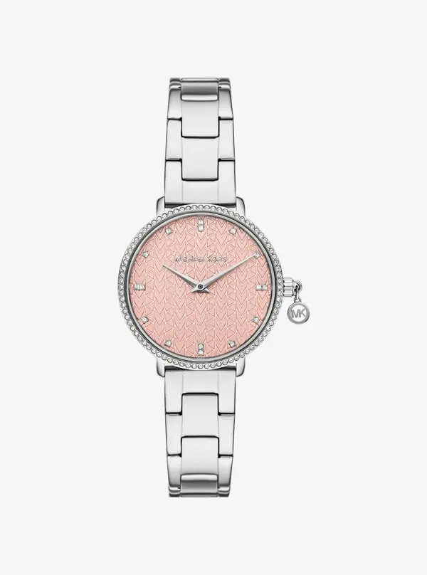Michael Kors Mini Pyper Pavé Watch - Silver