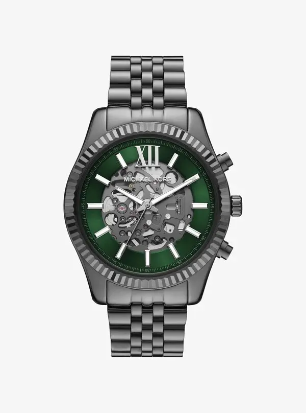 Michael Kors Oversized Lexington Automatic Watch - Grey