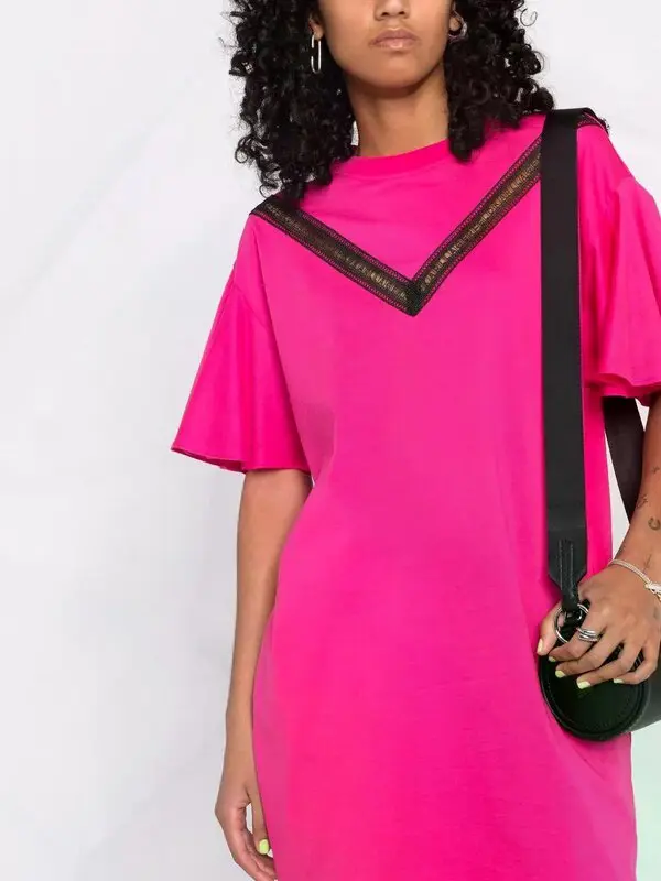 Karl Lagerfeld Lace-insert Jersey Dress