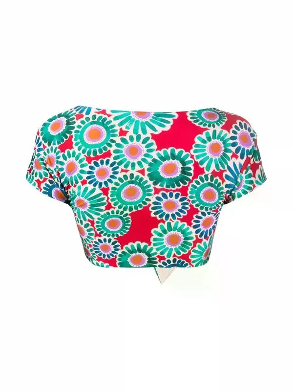 La DoubleJ Bikini Bardot Top - Red