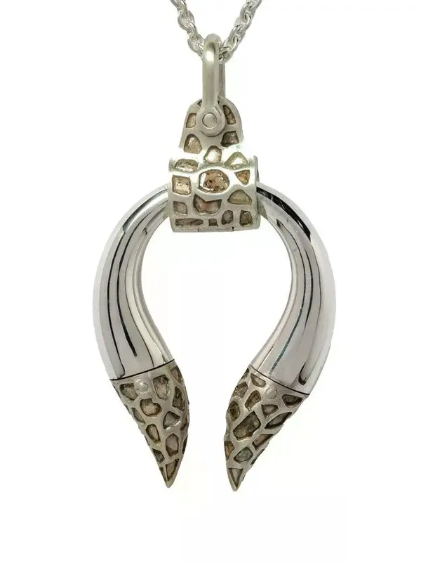 PARTS OF FOUR Sterling Hathor Necklace With Diamonds - Silver