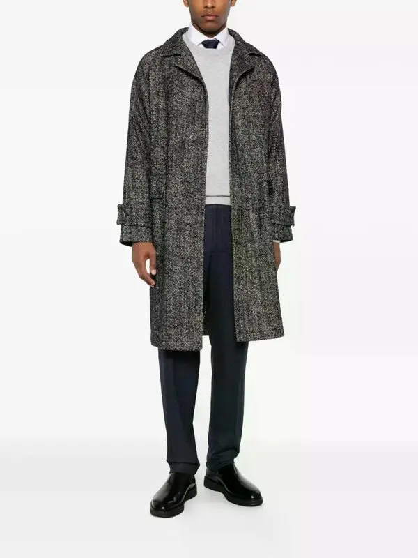 Tagliatore Herringbone Button-fastening Coat