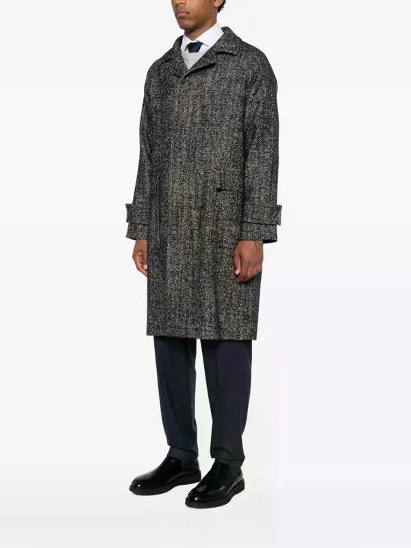 Tagliatore Herringbone Button-fastening Coat