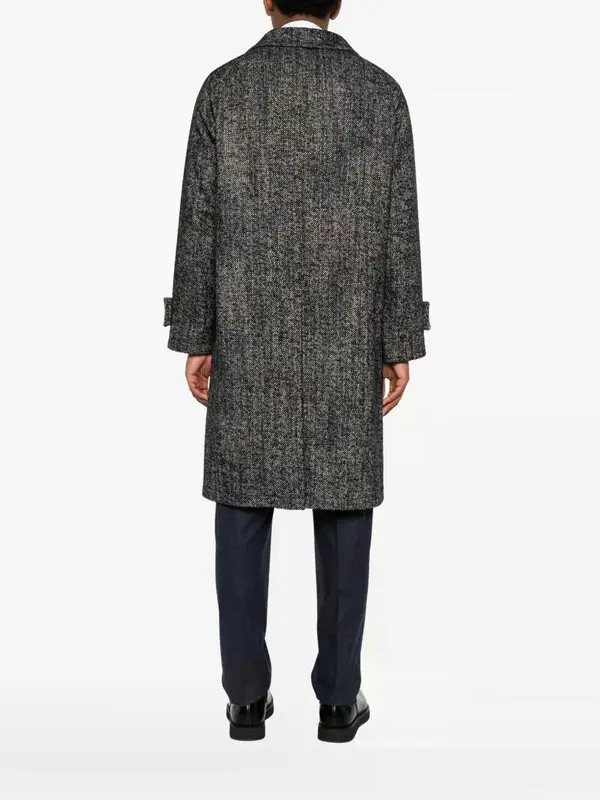 Tagliatore Herringbone Button-fastening Coat