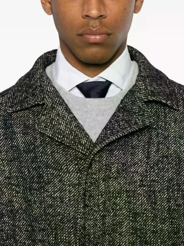 Tagliatore Herringbone Button-fastening Coat