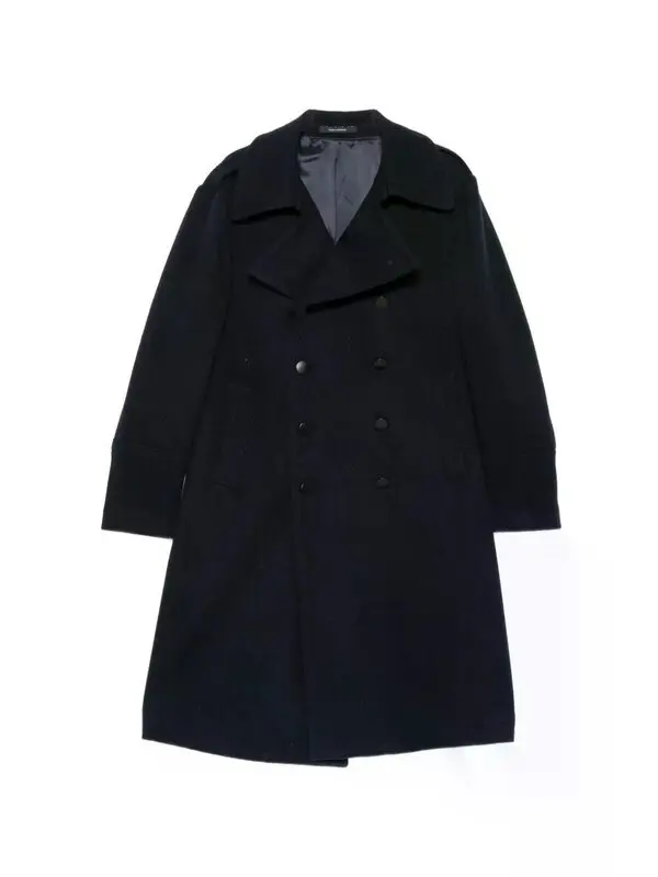 Tagliatore Double-breasted Twill-weave Coat