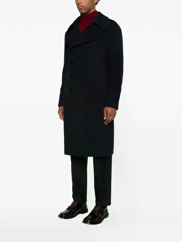 Tagliatore Double-breasted Twill-weave Coat