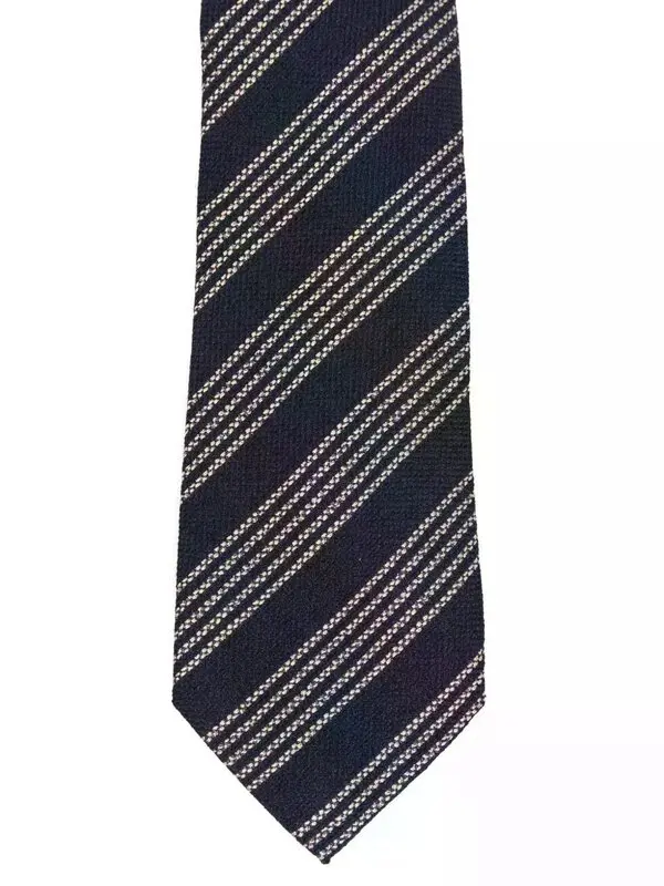Tagliatore Diagonal Stripe Neck Tie - Blue