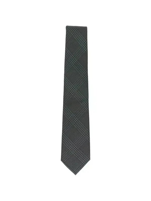 Tagliatore Prince Of Wales Check Neck Tie - Grey