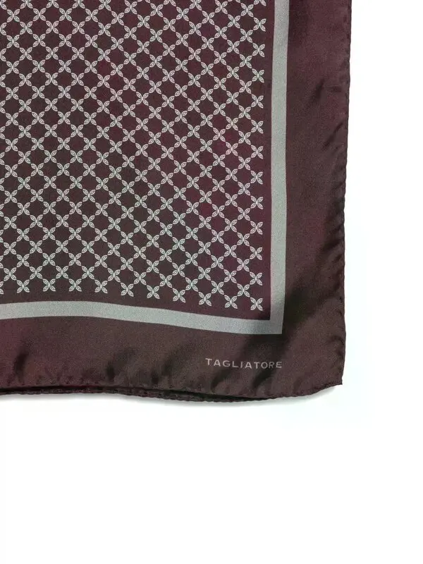 Tagliatore Geometric-print Silk Scarf