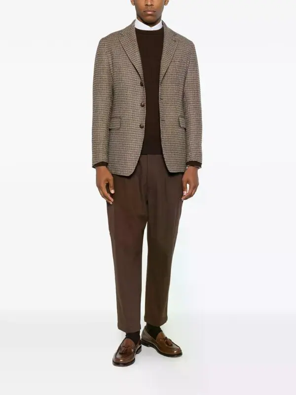 Tagliatore Houndstooth-pattern Single-breasted Blazer