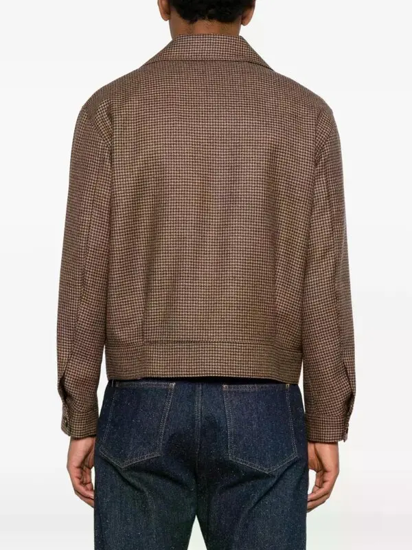 Tagliatore Houndstooth-pattern Button-up Jacket
