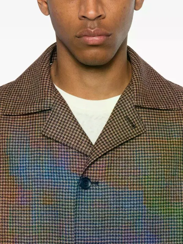 Tagliatore Houndstooth-pattern Button-up Jacket