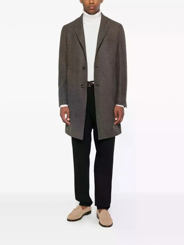 Tagliatore Textured Slim-fit Trousers