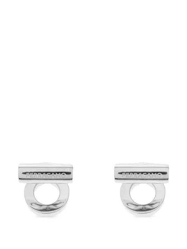 FERRAGAMO Gancini Diamond-patterned Cufflinks