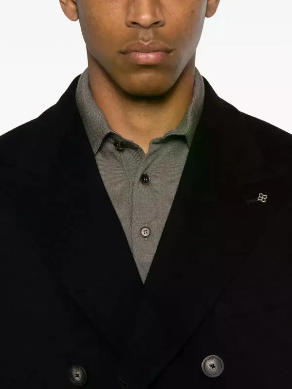 Tagliatore Double-breasted Peak-lapel Coat