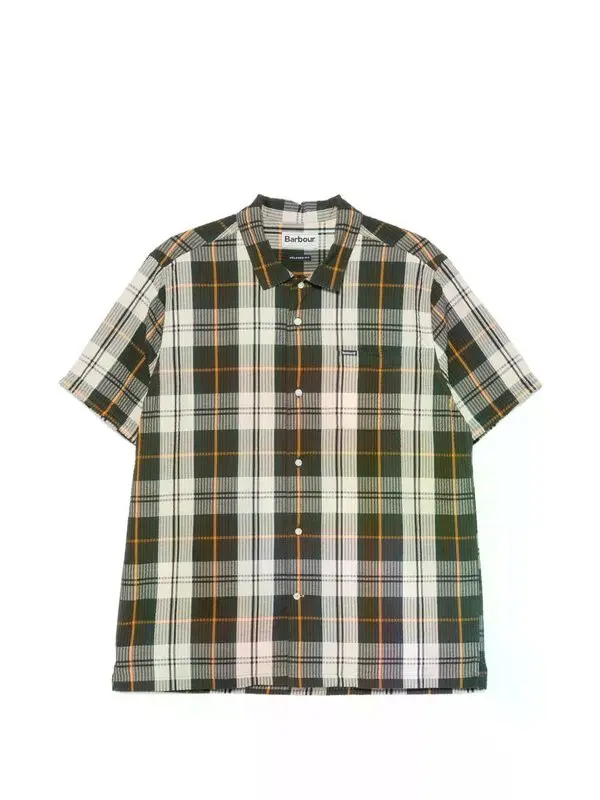 Barbour Tartan-pattern Seersucker Shirt