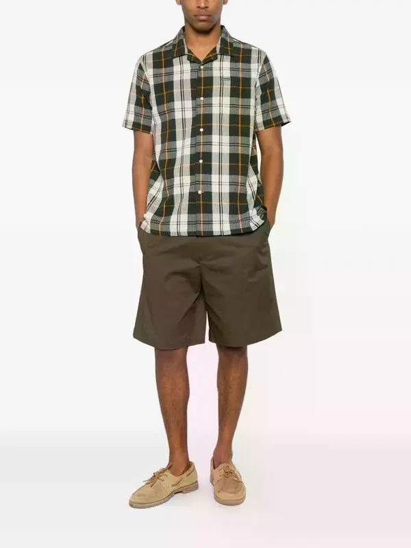 Barbour Tartan-pattern Seersucker Shirt