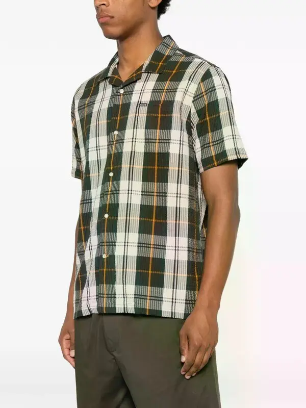 Barbour Tartan-pattern Seersucker Shirt