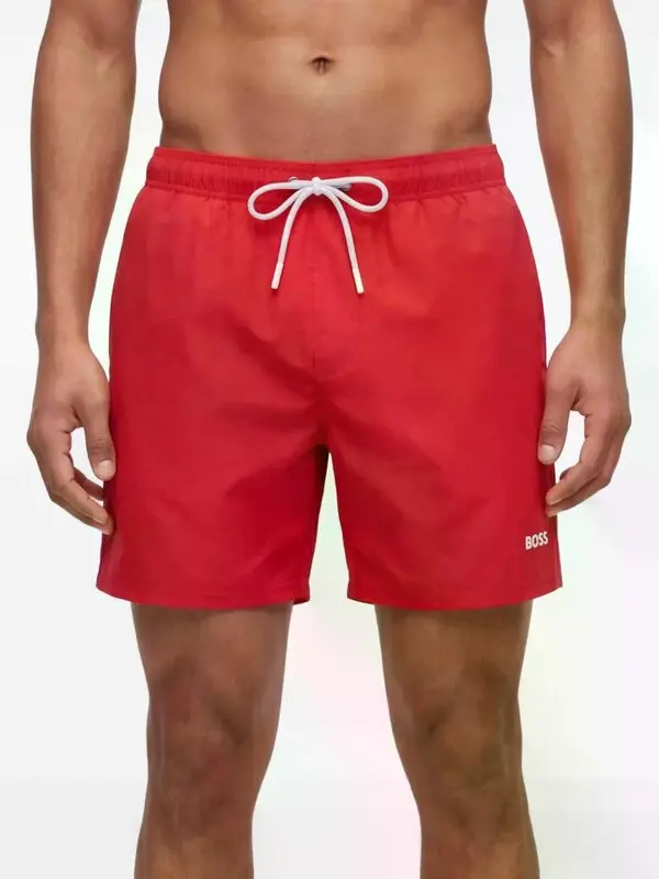 BOSS Logo-print Swim Shorts