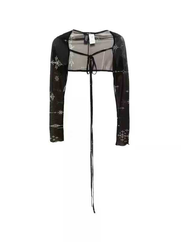 LIMI FEU Graphic Print Crop Top