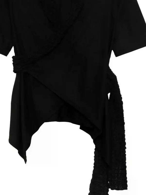 LIMI FEU V-neck Asymmetrical T-shirt
