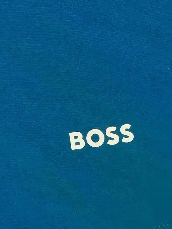 BOSS Logo-print Drawstring Swim Shorts