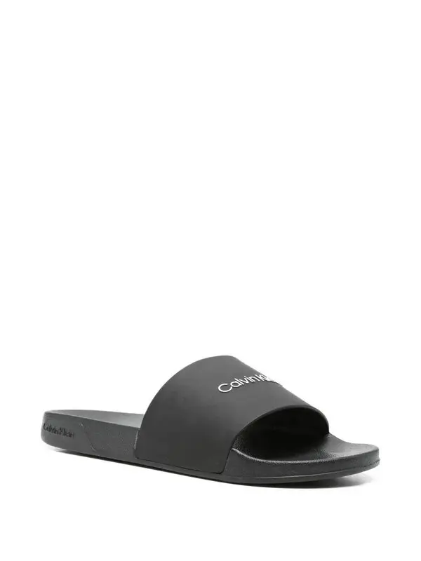 Calvin Klein Detail Slides - Black