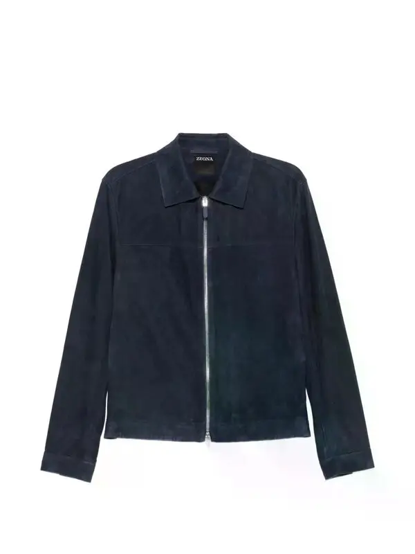 Zegna Suede Zip-up Jacket