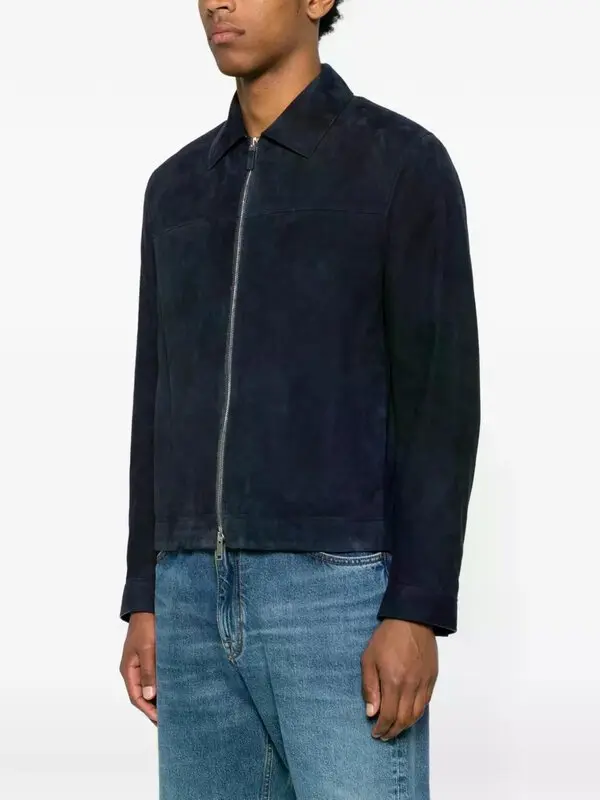 Zegna Suede Zip-up Jacket