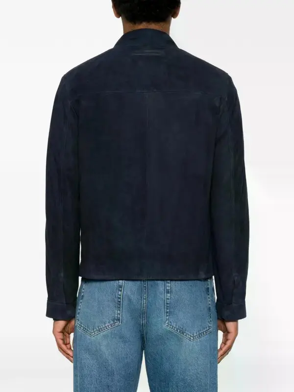Zegna Suede Zip-up Jacket