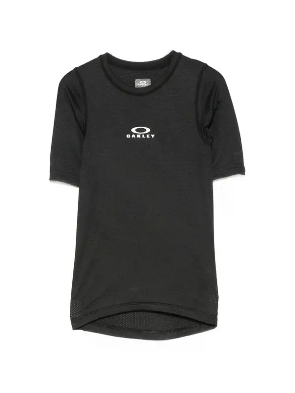 Oakley Logo-print Mesh T-shirt - Black