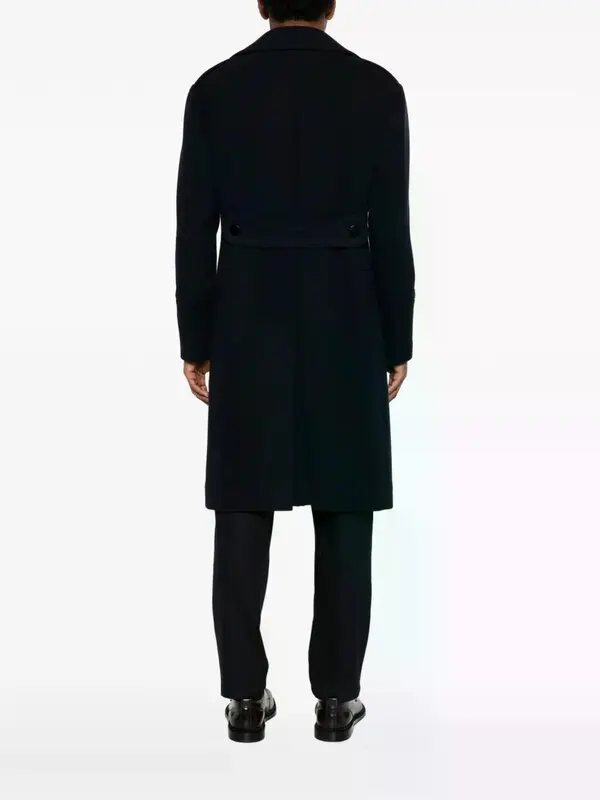 Tagliatore Double-breasted Twill-weave Coat