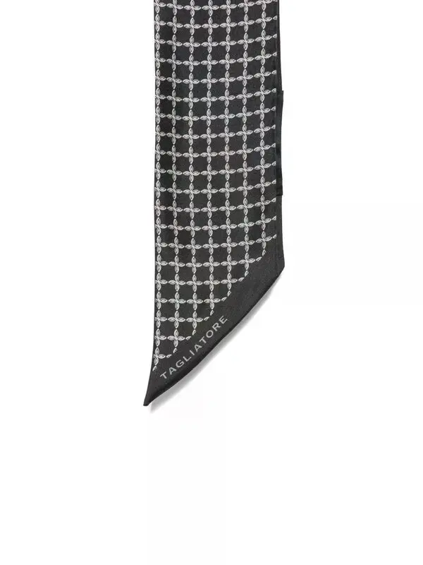 Tagliatore Geometric-print Scarf