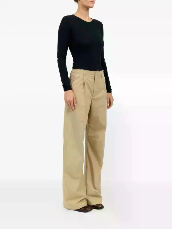 MAISON MARGIELA Raw-edge Pleated Trousers
