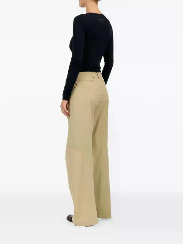 MAISON MARGIELA Raw-edge Pleated Trousers