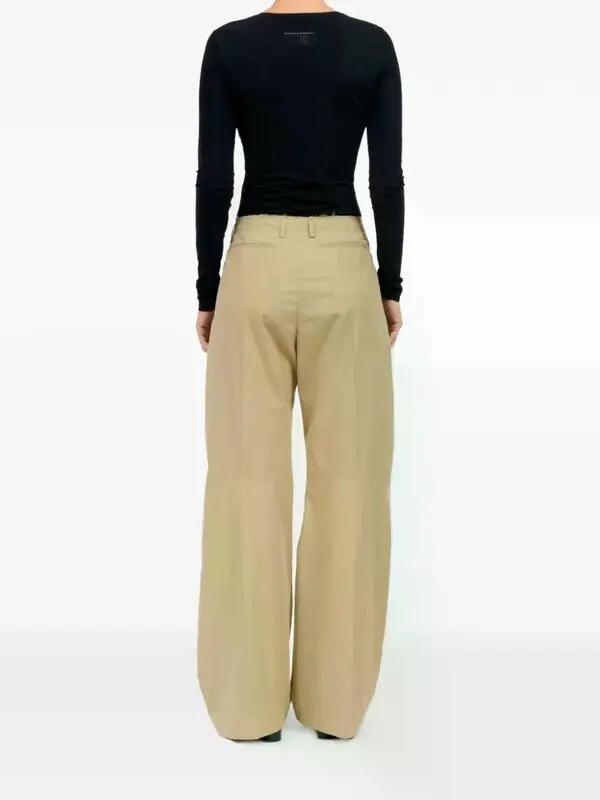 MAISON MARGIELA Raw-edge Pleated Trousers