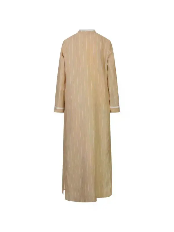 Kiton Pinstriped Long Sleeve Dress